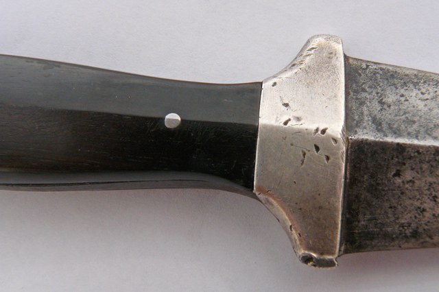 Unmarked silver mounted dirk knife