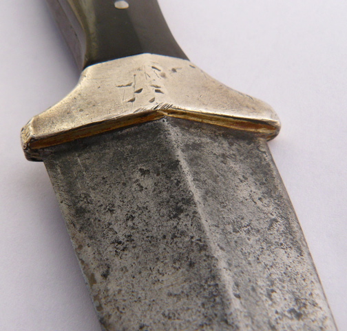 Unmarked silver mounted dirk knife