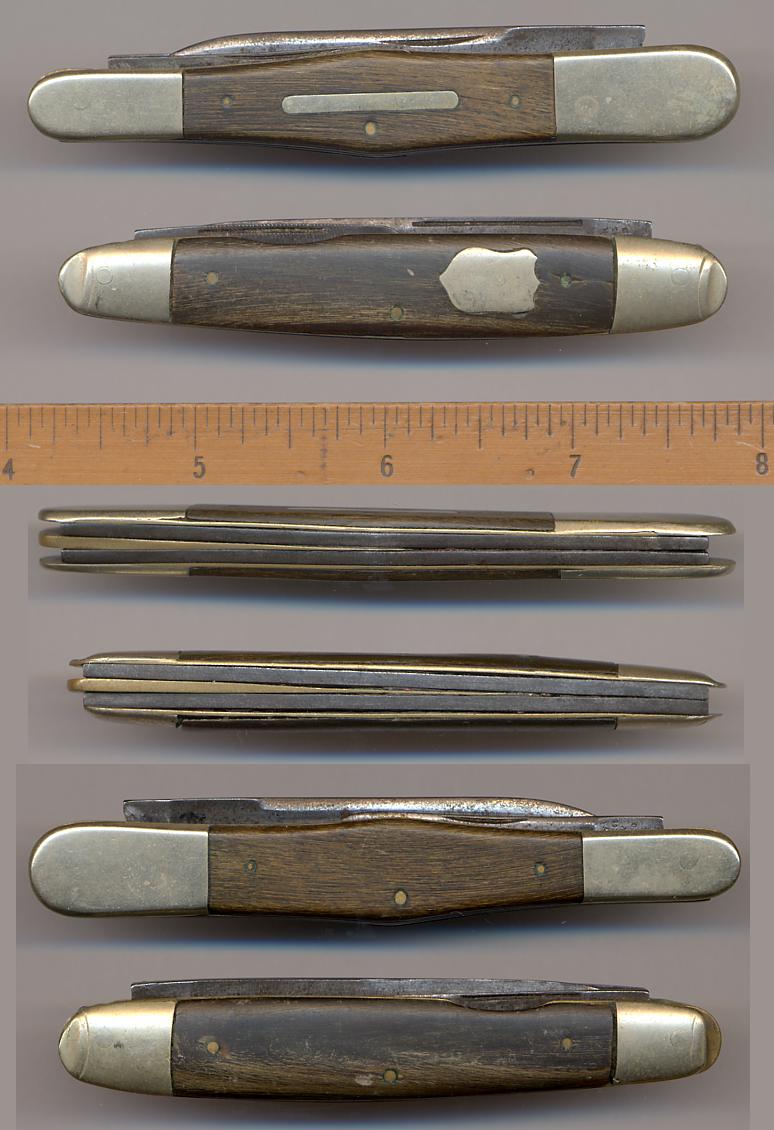 2 c1860s SHEFFIELD HORN WHITTLERS: H.H. TAYLOR, F. WARD